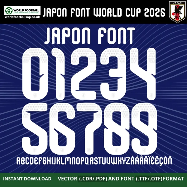 Japan Font World Cup 2026 | TTF, OTF & Vector (CDR, PDF) - World Football