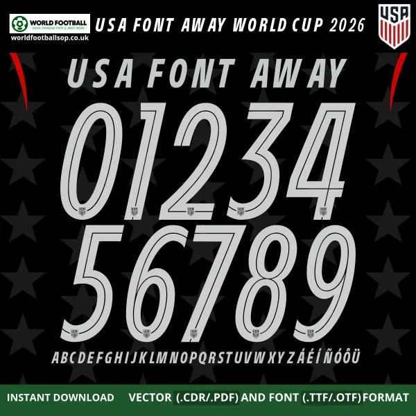 USA Font Away World Cup 2026 | TTF, OTF & Vector (CDR, PDF) - World ...