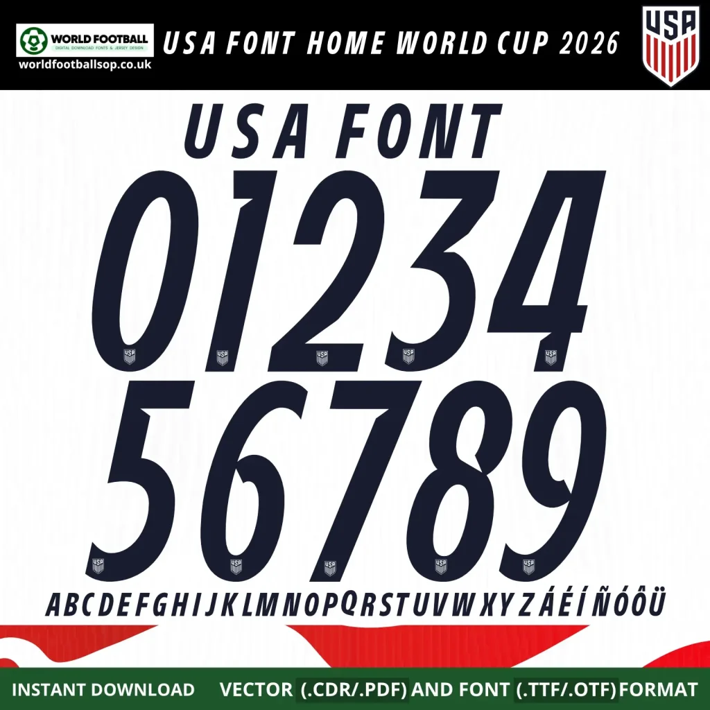 USA Font Home World Cup 2026 | TTF, OTF & Vector (CDR, PDF) - World ...